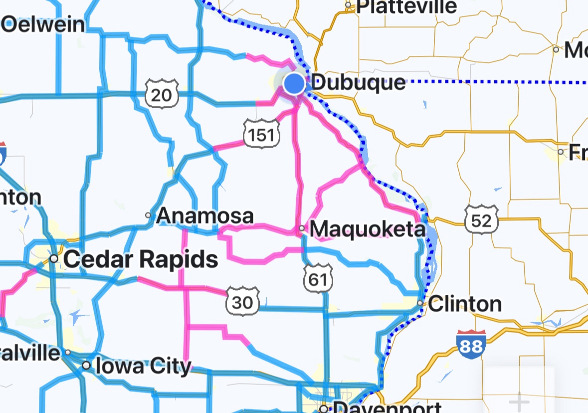 The current weather conditions on our highways. – Dubuque In Pursuit News