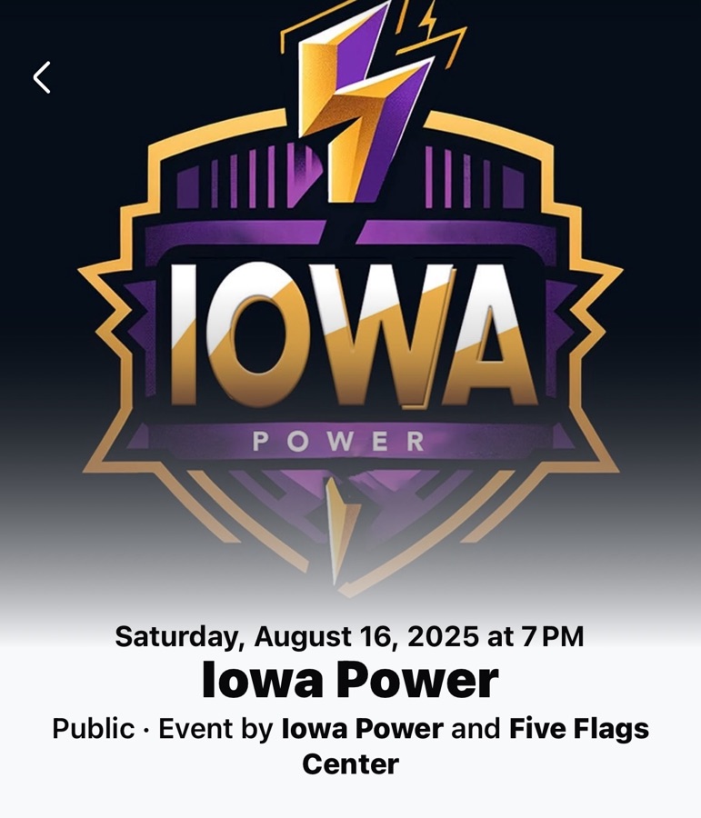 🏈 POWER UP FOR THE IOWA POWER ARENA FOOTBALL OPENING GAME! 🏈 – Dubuque ...