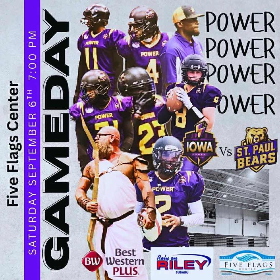 Ignite the Gridiron: Iowa Power Season Opener! – Dubuque In Pursuit News