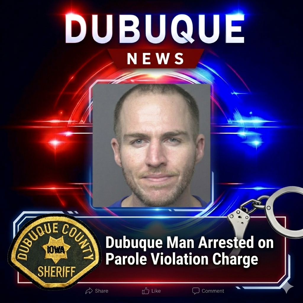 Dubuque Man Arrested on Parole Violation Charge – Dubuque In Pursuit News