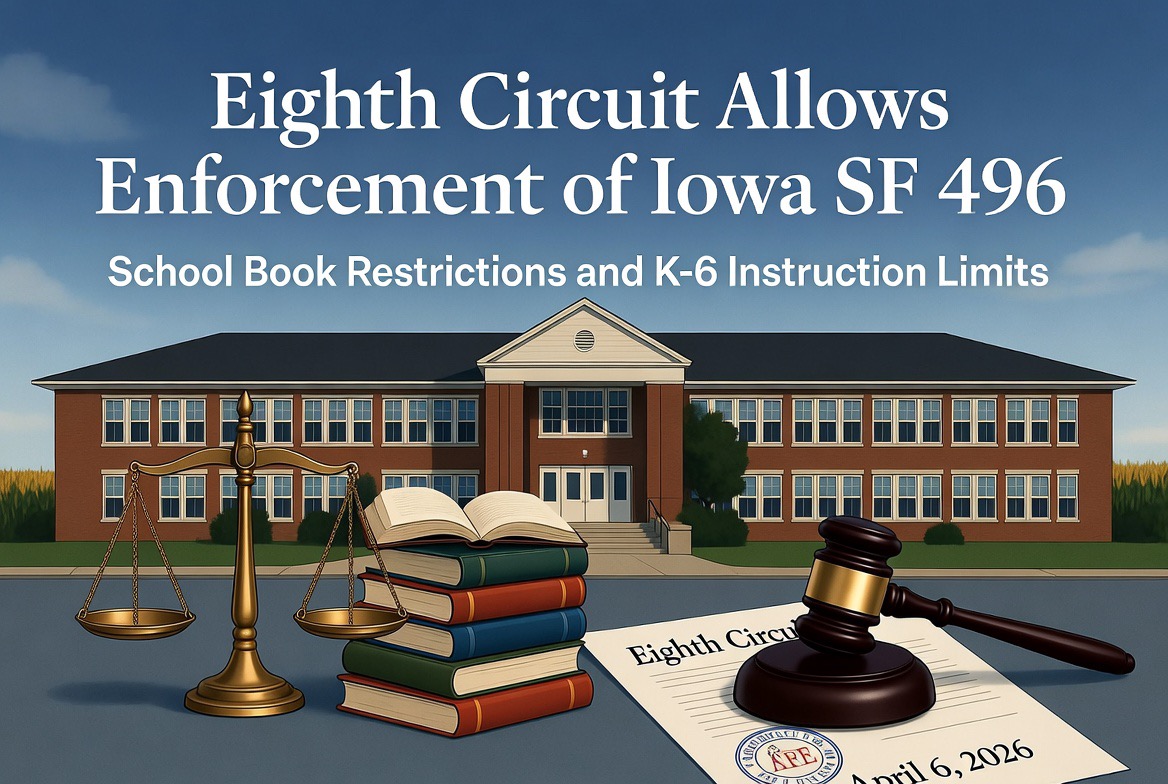 Eighth Circuit Allows Enforcement of Iowa’s SF 496 School Law – Dubuque ...