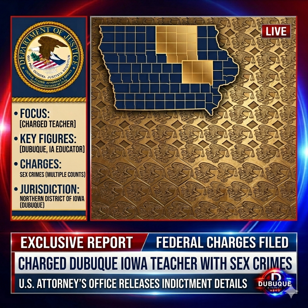 Former Dubuque High School Teacher Andrew Roos Indicted on Federal ...