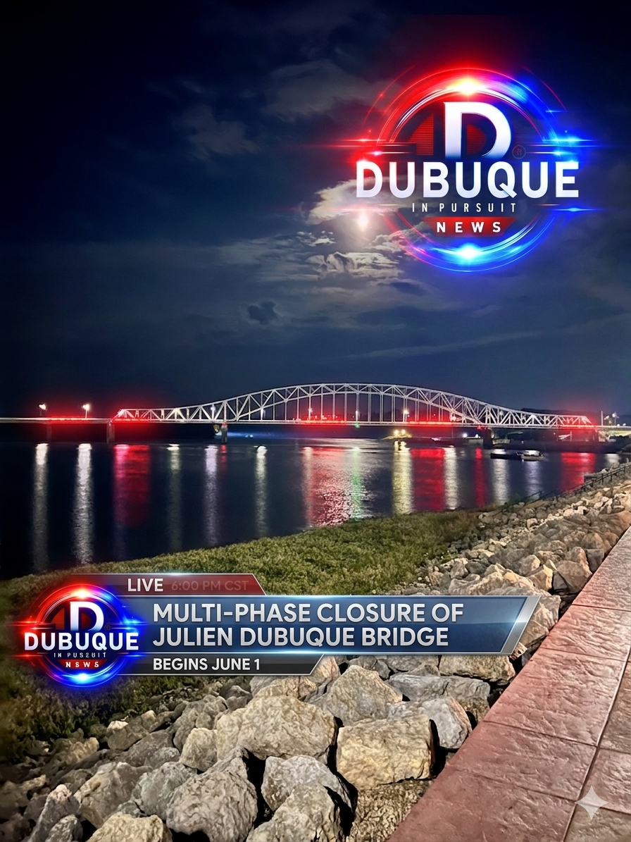 Multi-Phase Closure of Julien Dubuque Bridge Begins June 1 – Dubuque In ...