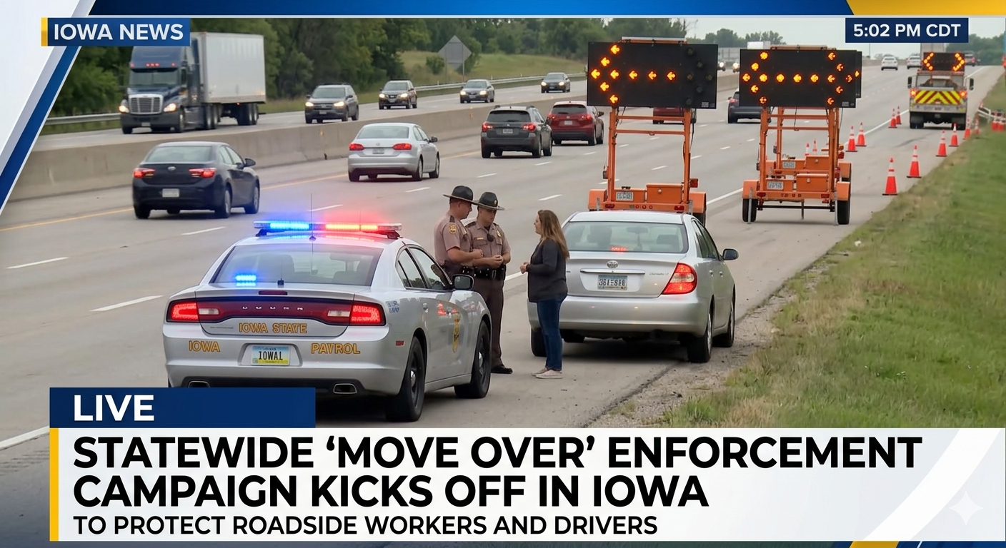Statewide “Move Over” Enforcement Campaign Kicks Off in Iowa to Protect ...