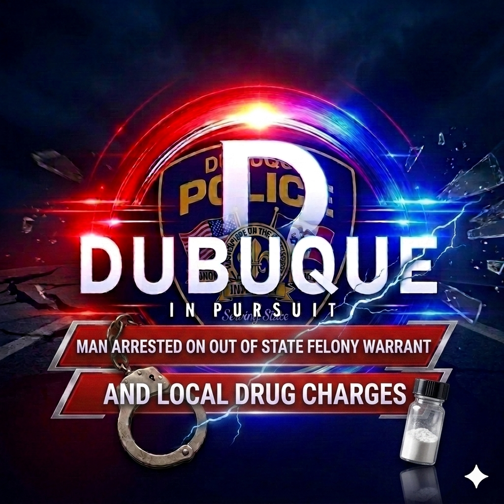 Dubuque Man Arrested on Drug Charges and Out-of-Jurisdiction Warrant ...